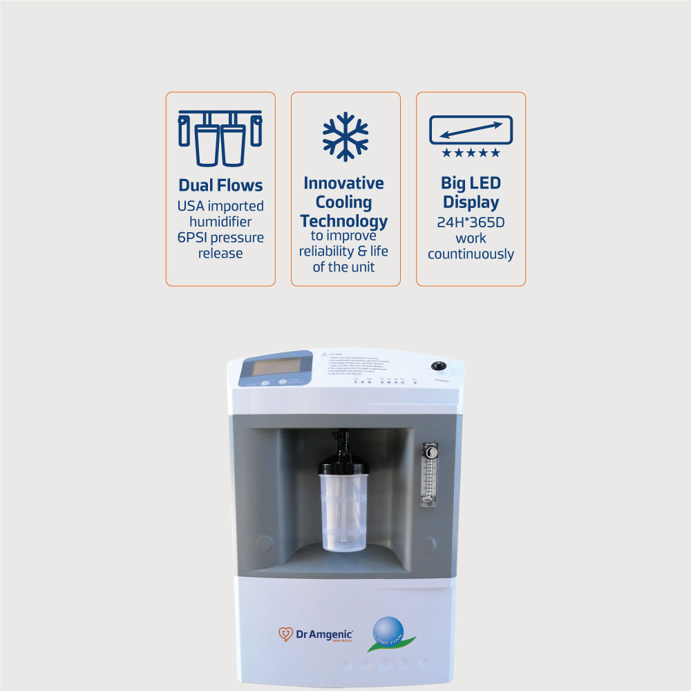 Oxygen Concentrator 10L - Single Flow | Dr Amgenic