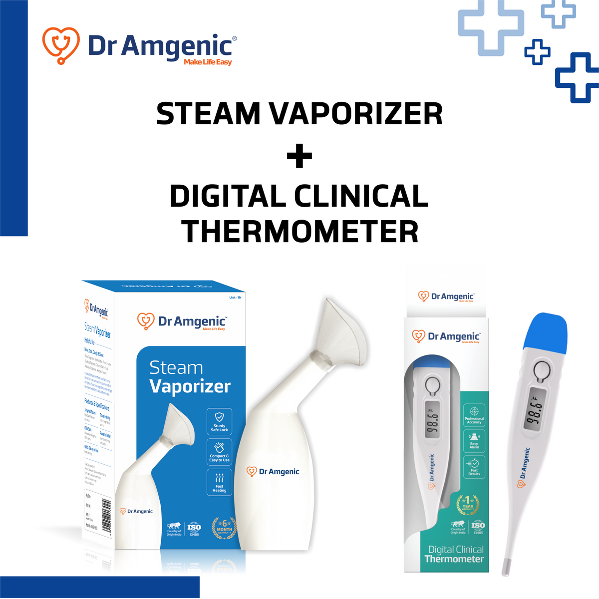 Dr Amgenic Steam Vaporizer and Digital Thermometer | Dr Amgenic